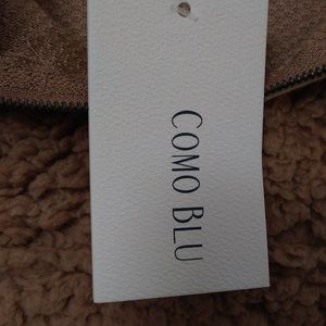 Como Blue | Sweaters | Como Blue Cozy Sherpa Zipper Pullover Xl | Poshmark